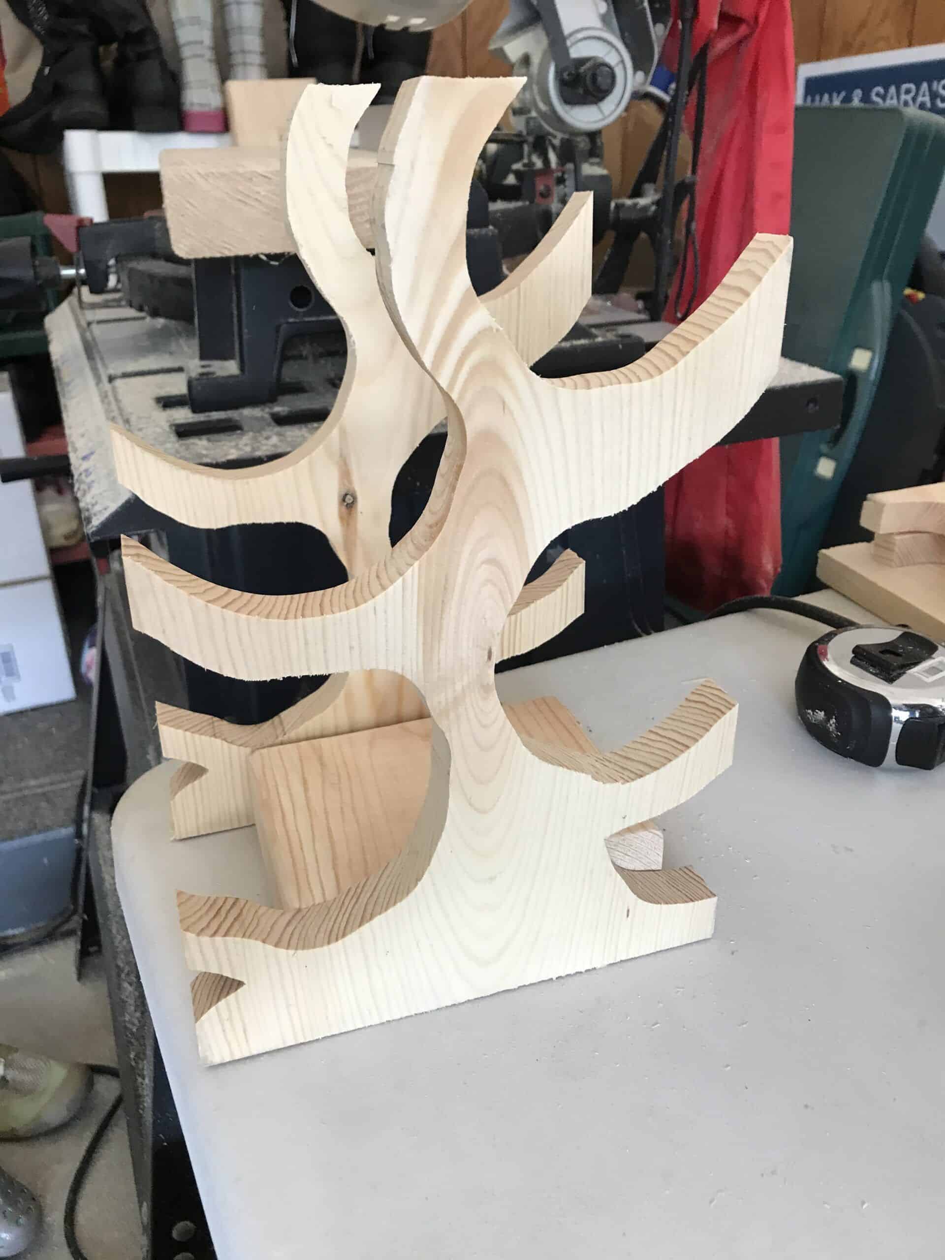 How to Make a Stylish Wood Wine Rack for Your Countertop