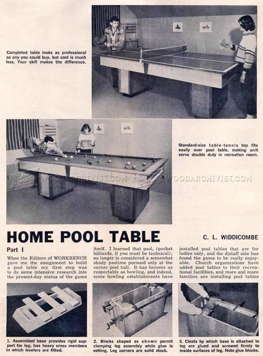 DIY Pool Table Plans for Your Home - JustCraftingAround